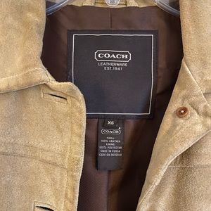 Coach | Jackets & Coats | Coach Tan Suede Jacket Xs | Poshmark
